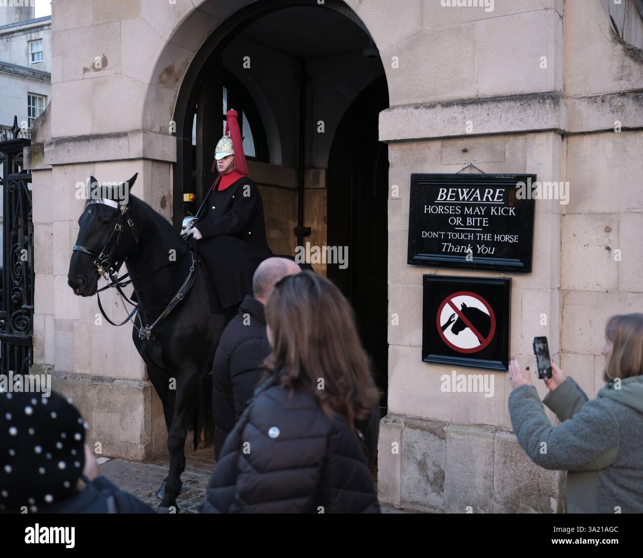 London, UK - 9 NOV 2024 - Horseguards parade on Whitehall London with a ...