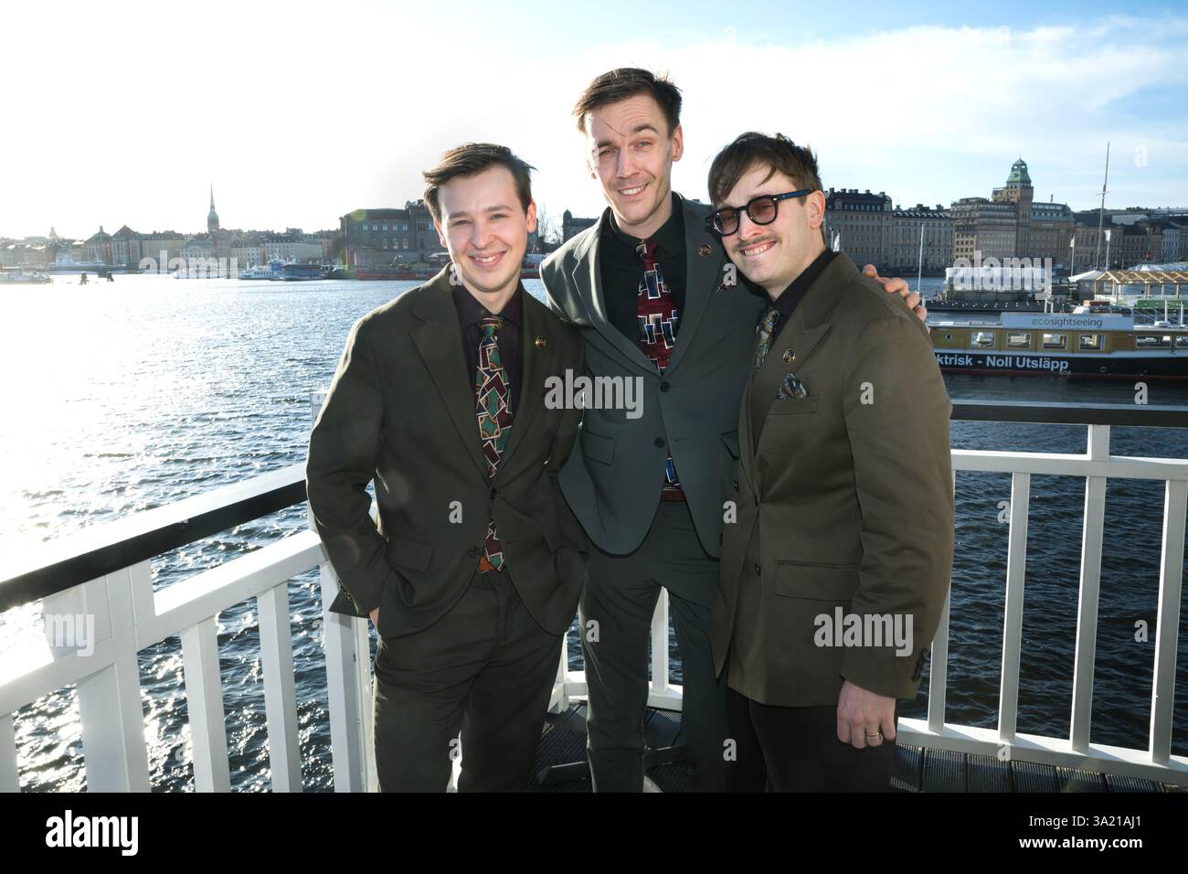 STOCKHOLM 2025-03-03 The Finnish group KAJ, photographed in Stockholm ...