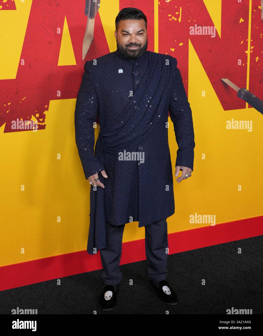 Los Angeles, USA. 10th Mar, 2025. Adrian Dev arrives at the Paramount ...