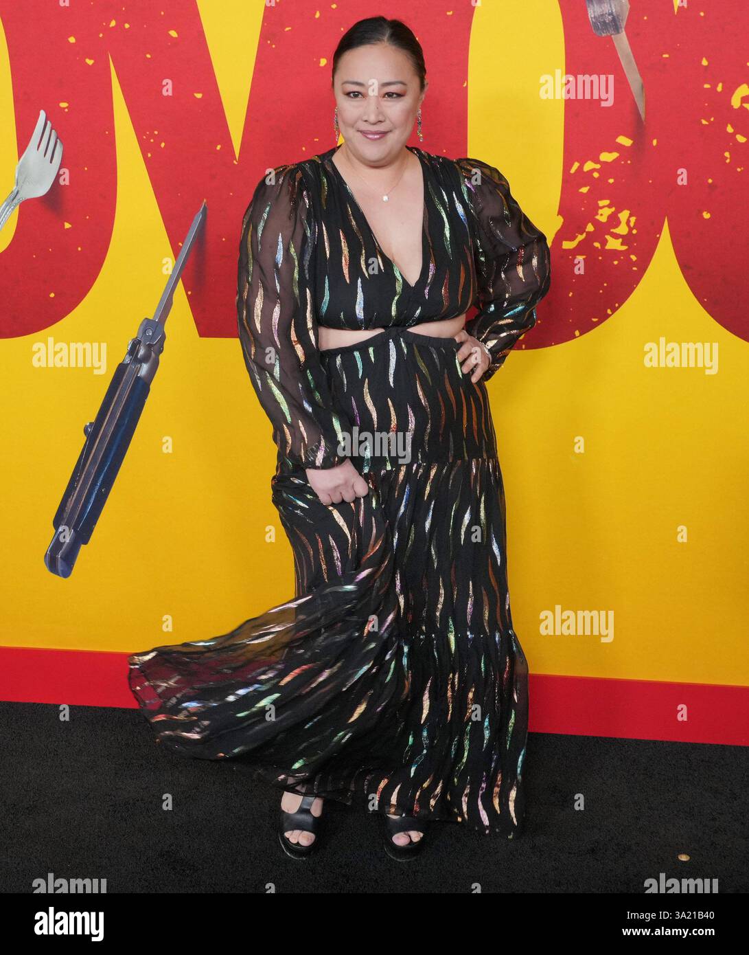 Ediza Ferris arrives at the Paramount Pictures' NOVOCAINE Los Angeles ...