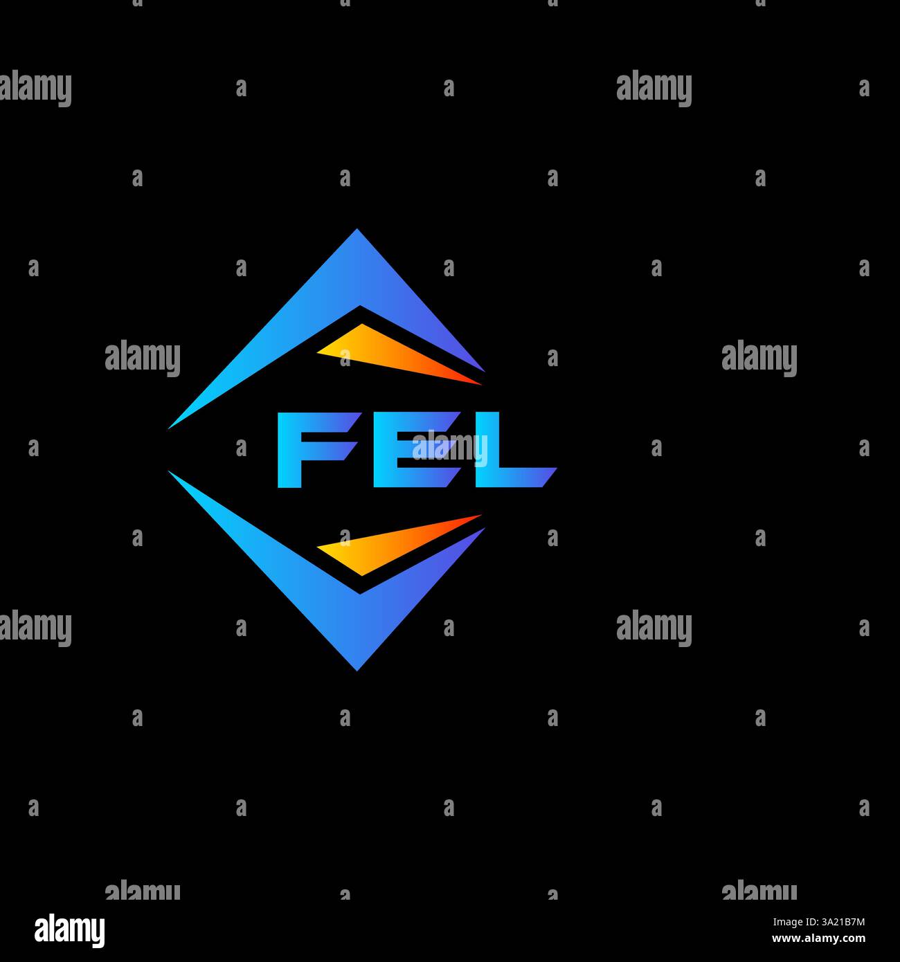 FEL letter logo design on black background.FEL creative initials letter ...