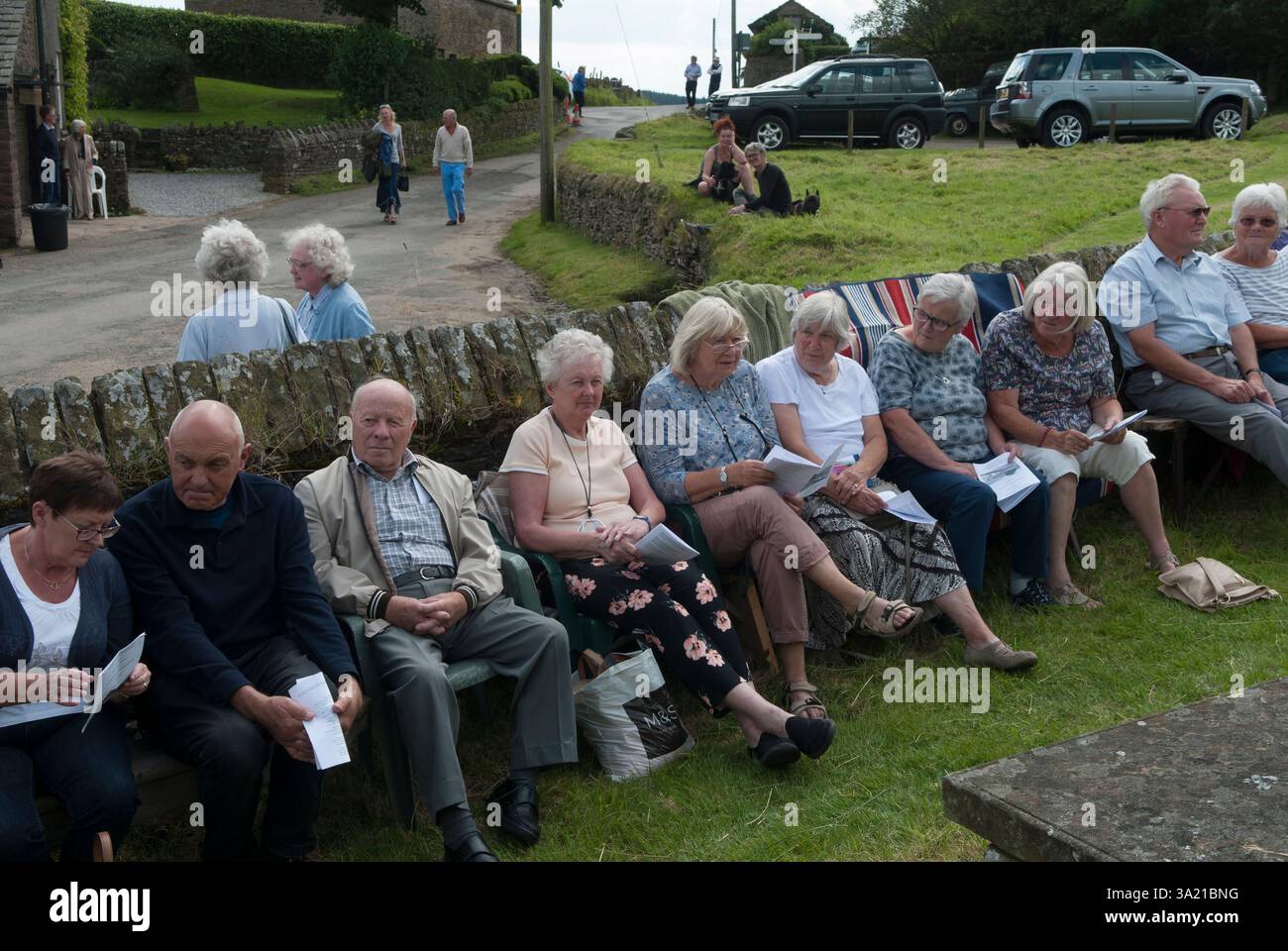 St Stephens Church - Forest Chapel Rushbearing. People attending the ...