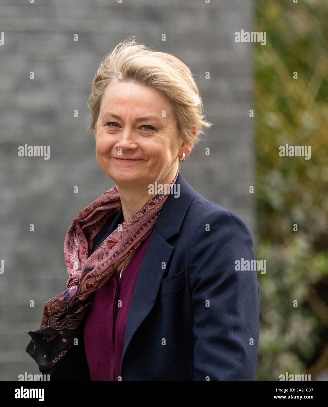 London, UK. 11th Mar, 2025. Yvette Cooper, Home Secretary, arrives at a ...
