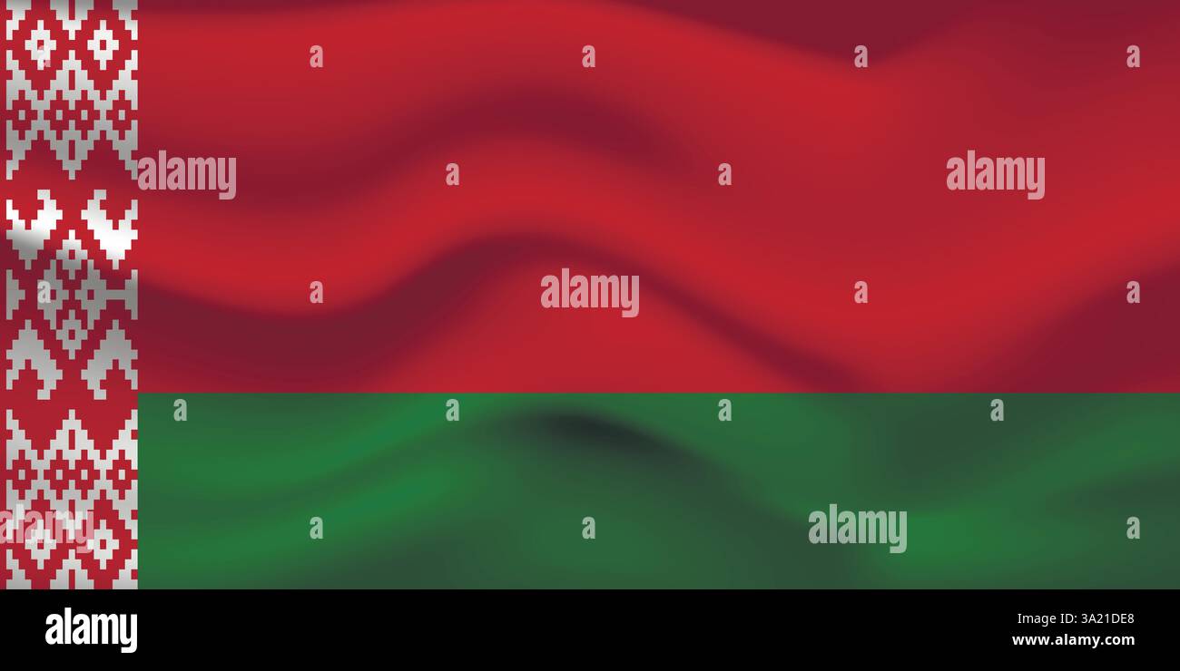 Flag of Belarus. Belarusian national symbol in official colors ...