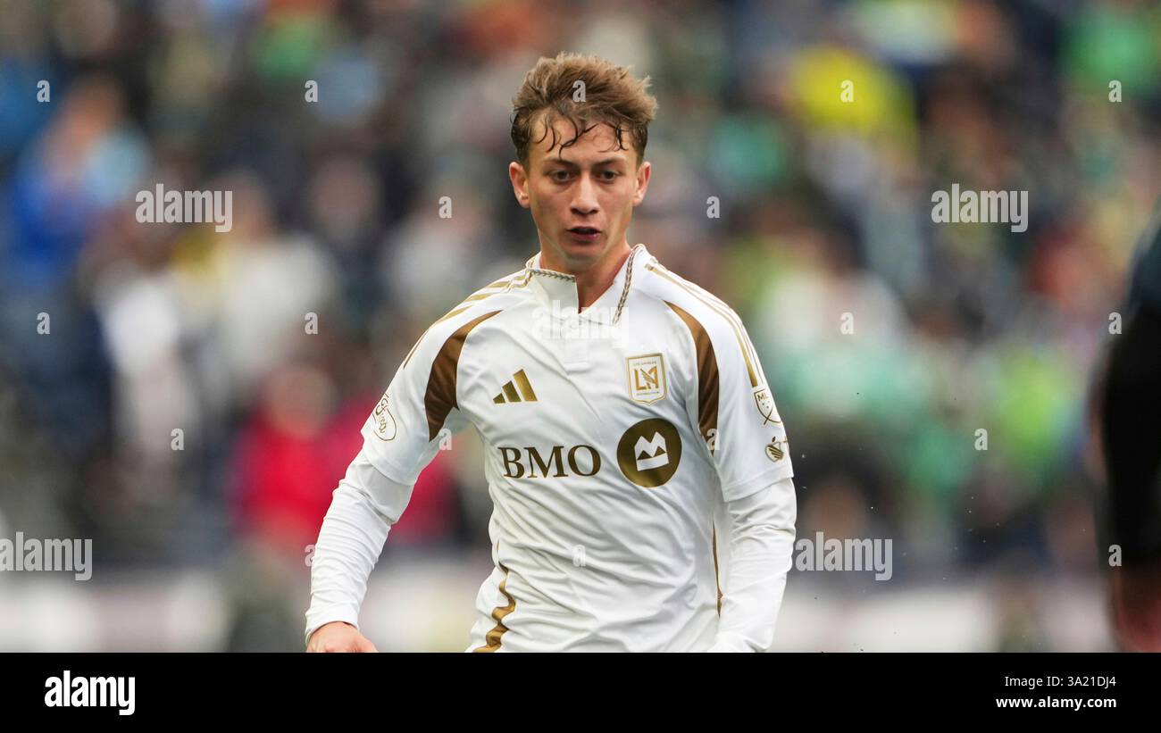 Los Angeles FC forward Nathan Ordaz in action against the Seattle ...