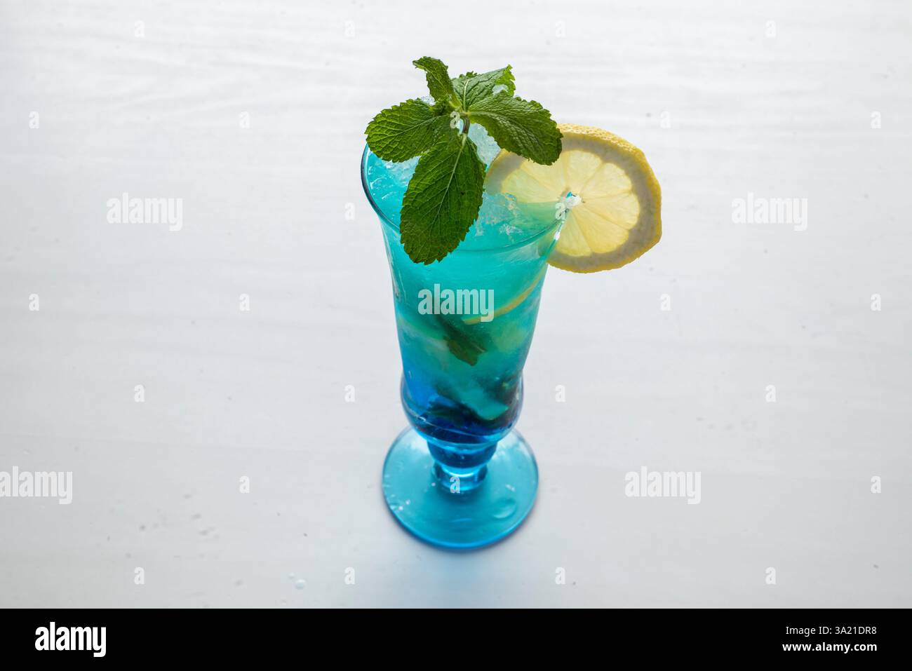 Delicious Blue Heaven mocktail raspberry flavoured non alcoholic ...