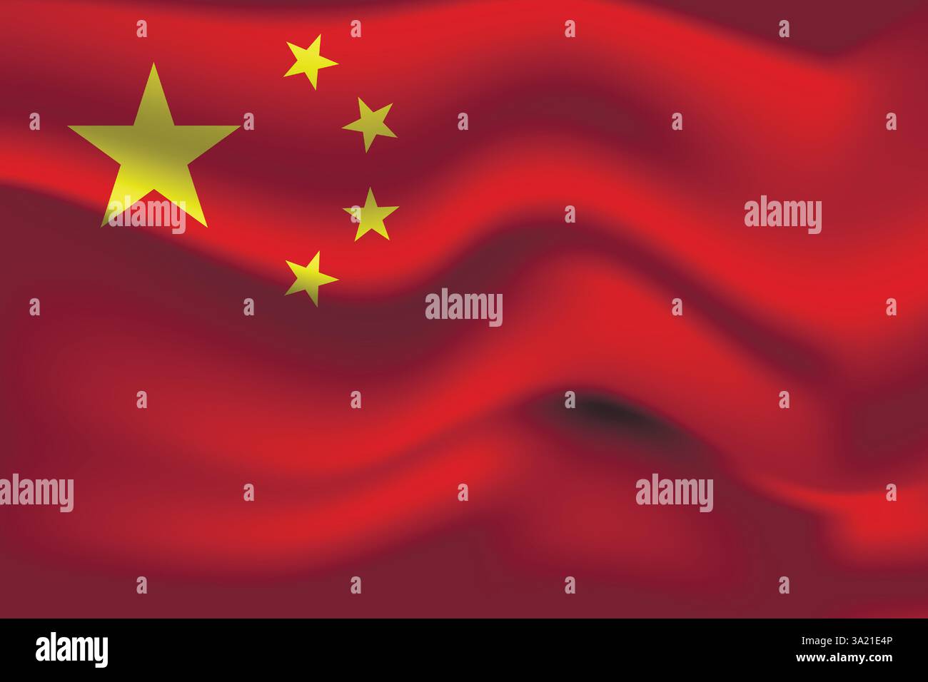 Flag of China. Chinese national symbol in official colors. Template ...
