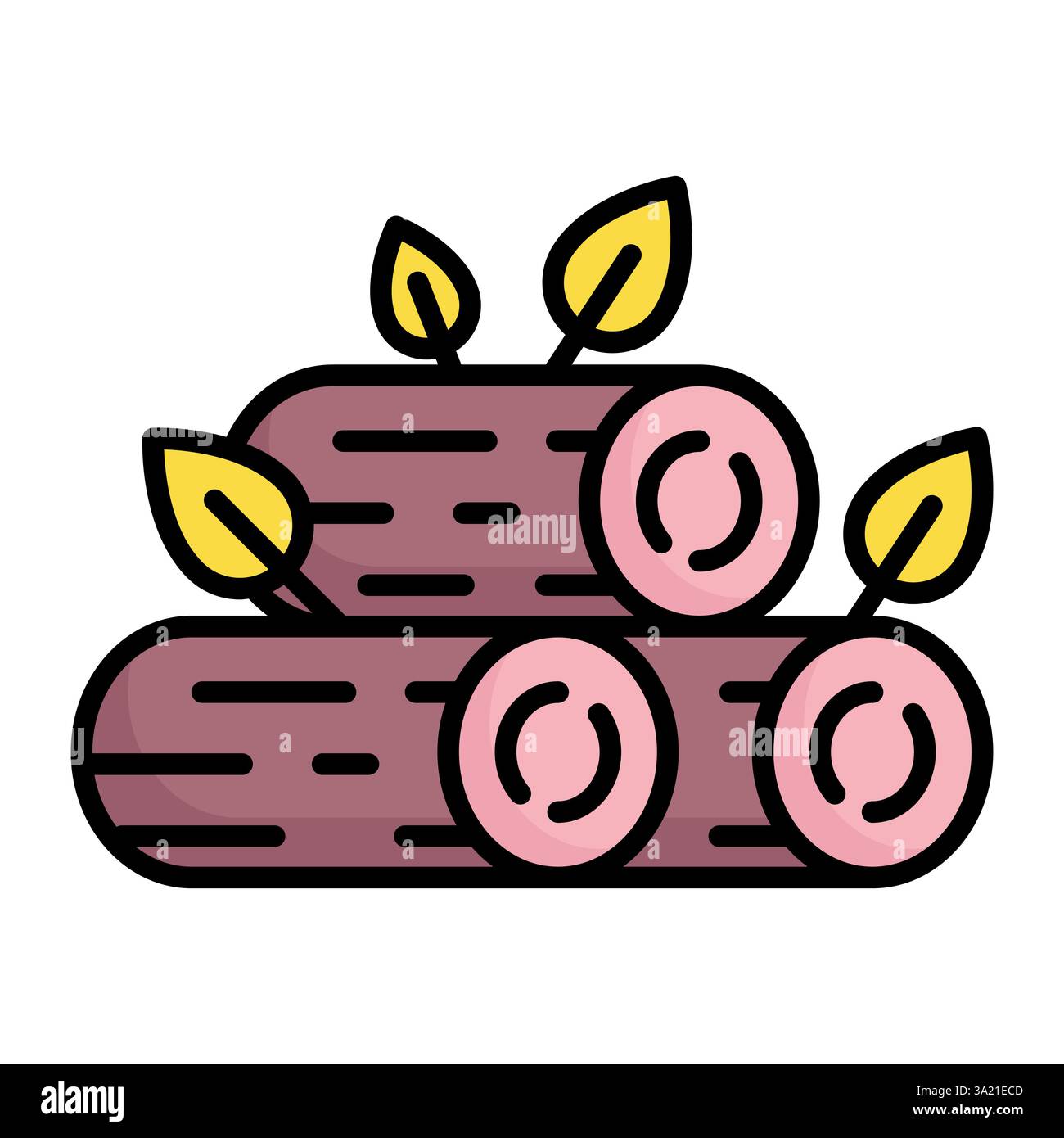 timber, wood, firewood icon in modern style for website mobile logo app ...