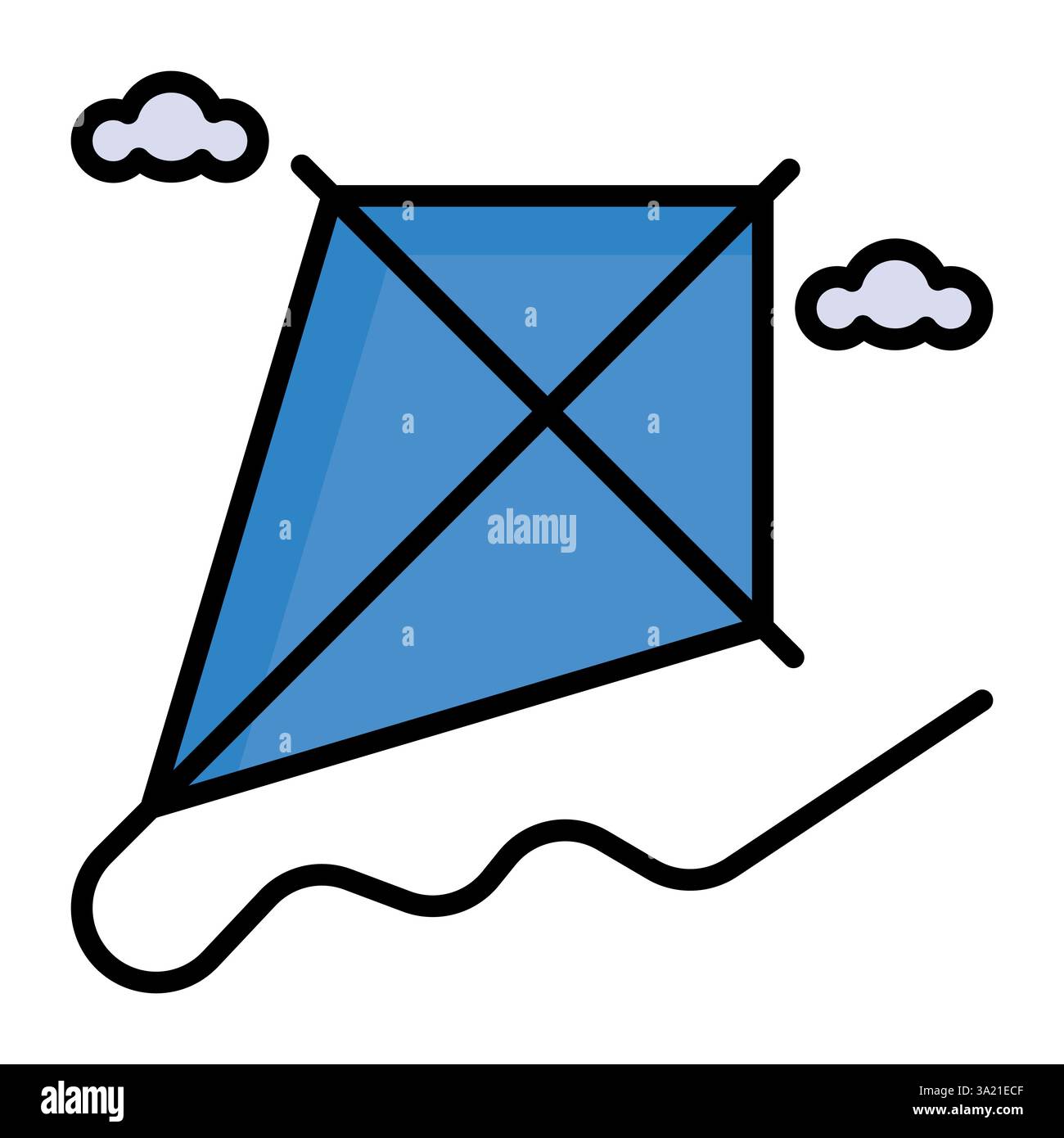 Kite, flying, festival icon in modern style for website mobile logo app ...