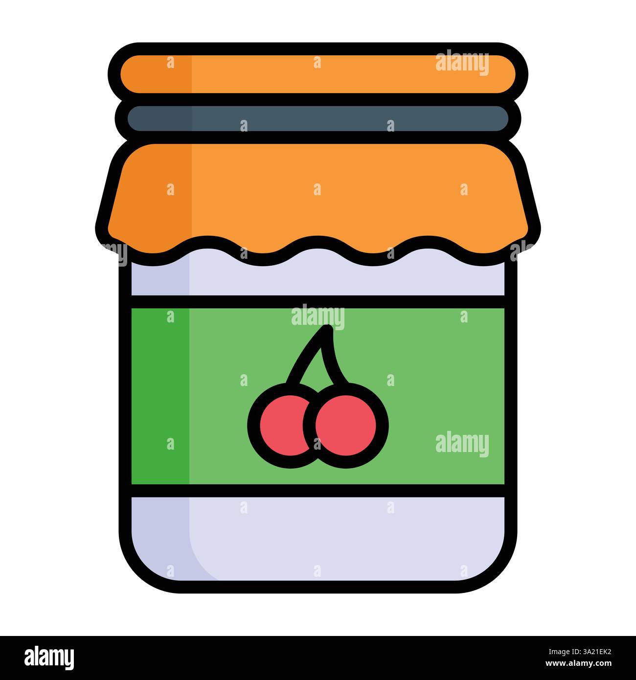 Jam jar, food, honey, icon in modern style for website mobile logo app ...