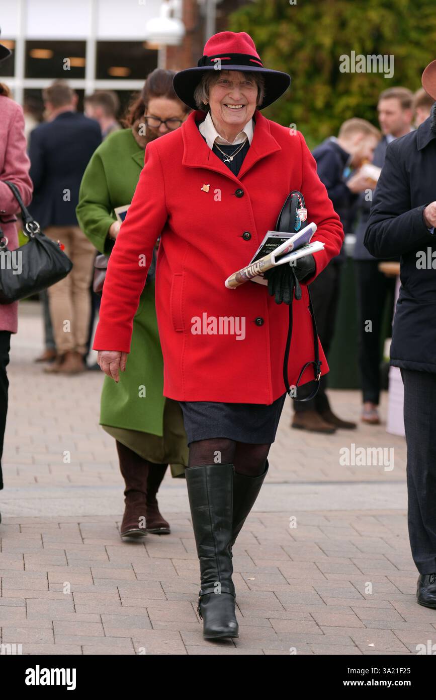 Trainer Henrietta Knight on day one of the 2025 Cheltenham Festival at ...