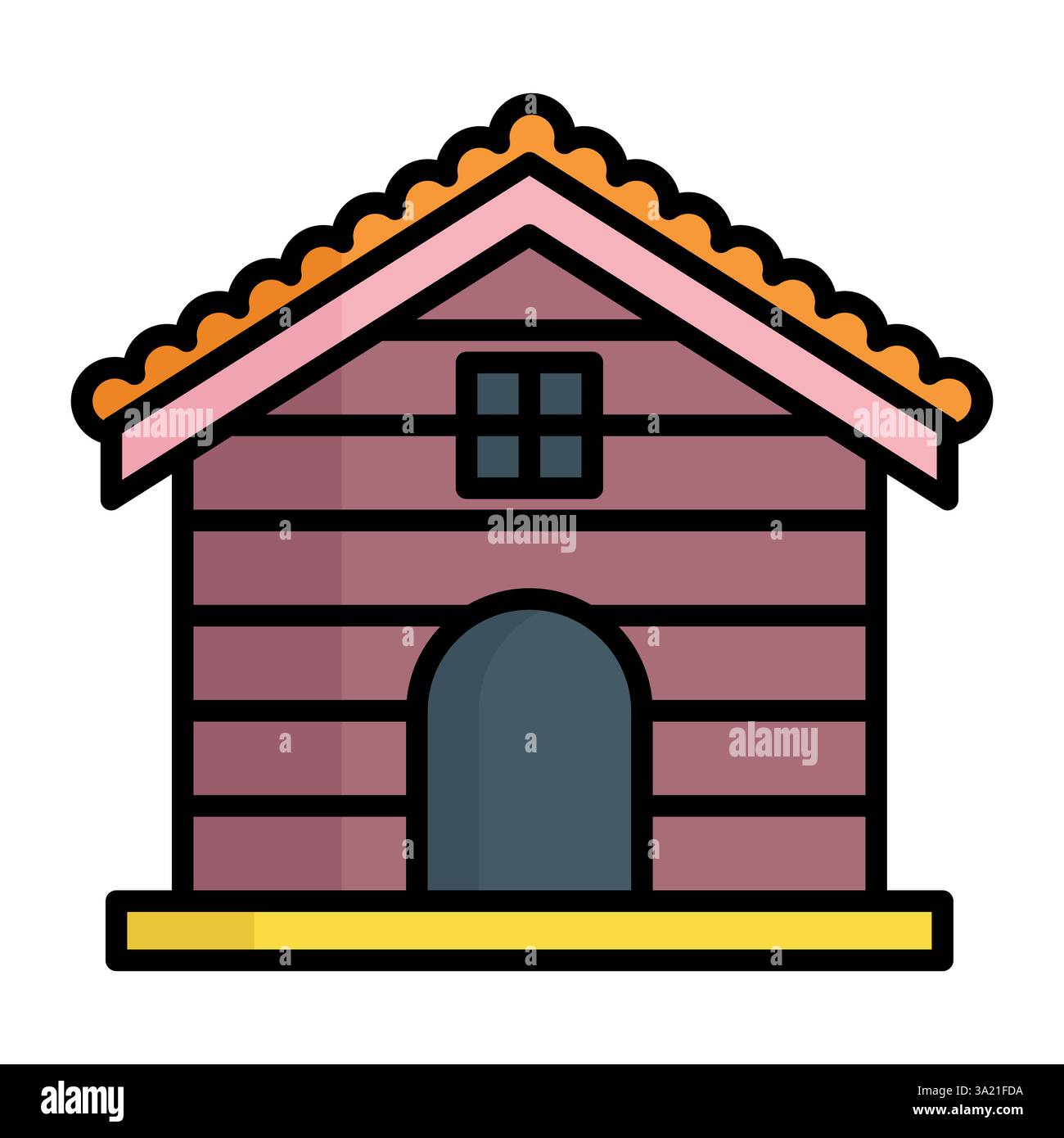 hut, villa, cottage icon in modern style for website mobile logo app UI ...