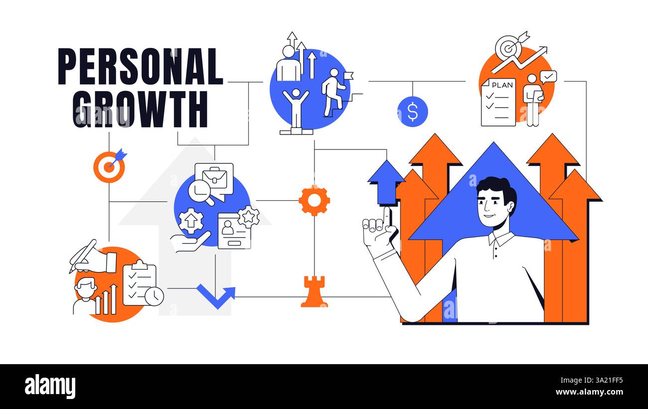 Personal growth concept illustration Stock Vector Image & Art - Alamy