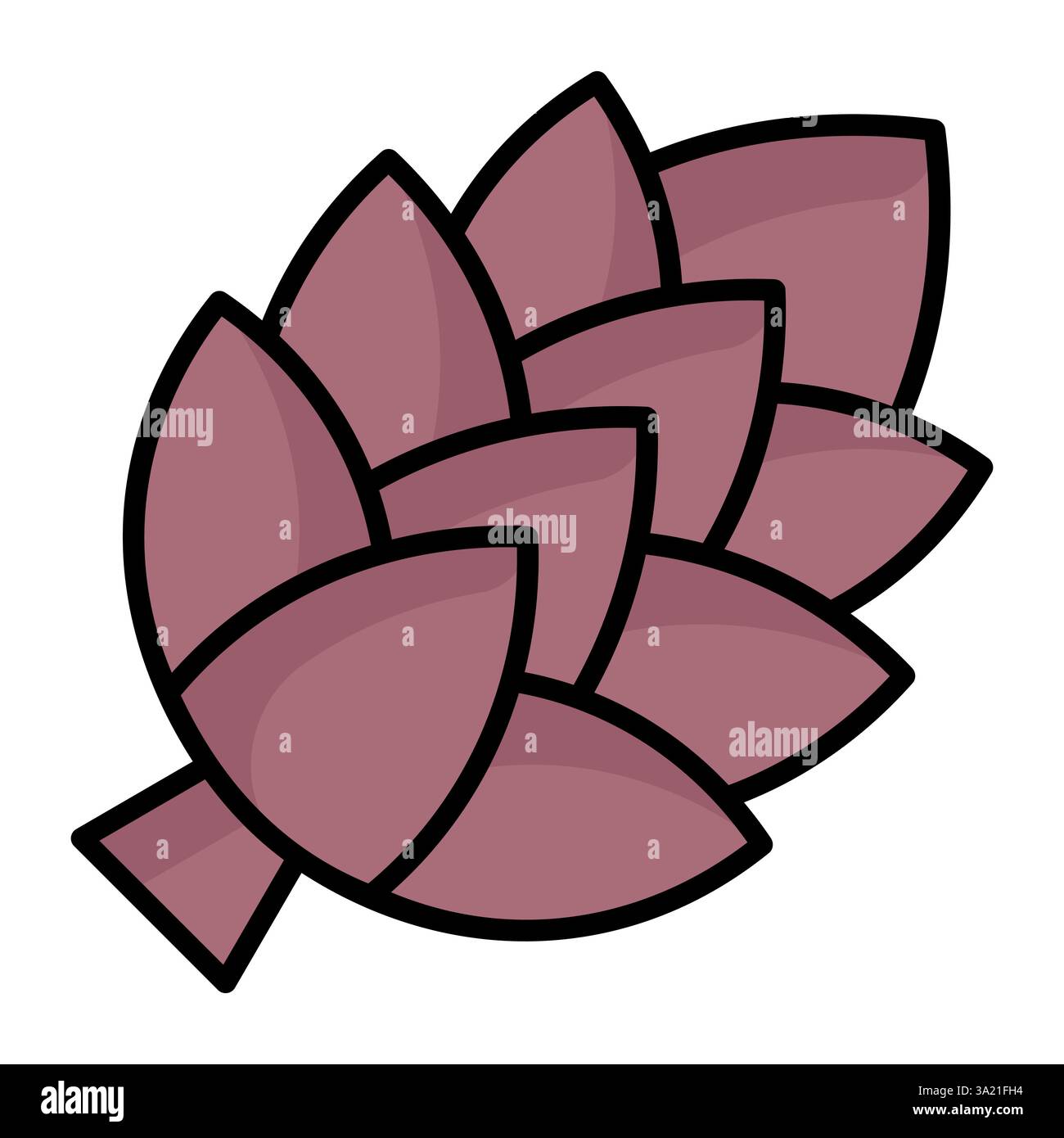 Pine cone, seed, conifer cone icon in modern style for website mobile ...