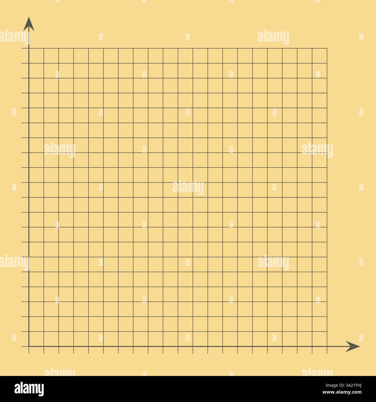 Grid paper. Mathematical graph. Cartesian coordinate system with x-axis ...