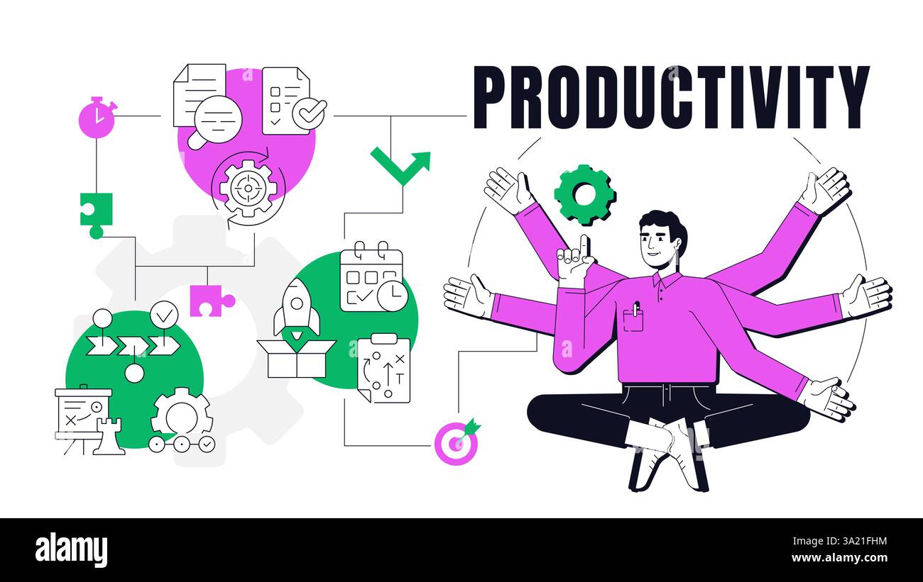 Productivity concept illustration Stock Vector Image & Art - Alamy