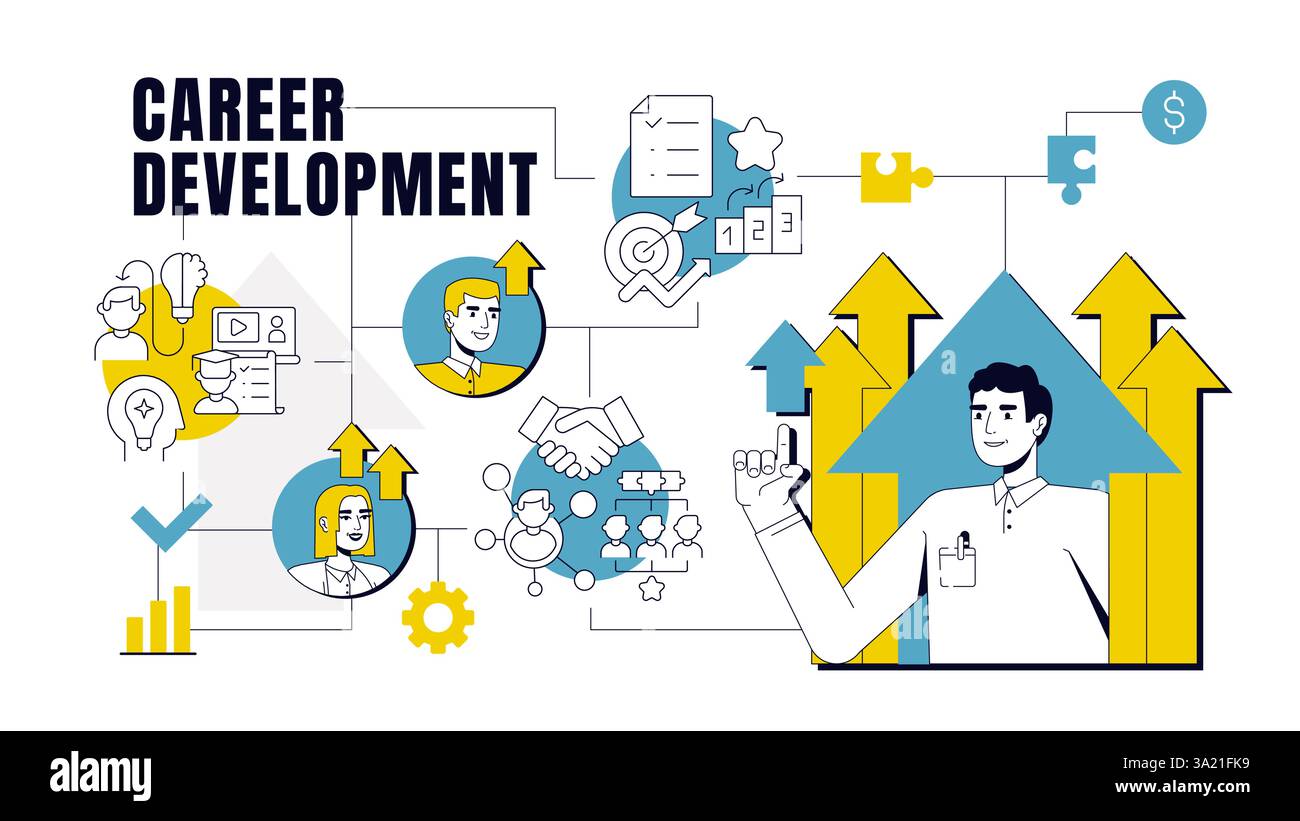 Career development concept illustration Stock Vector Image & Art - Alamy