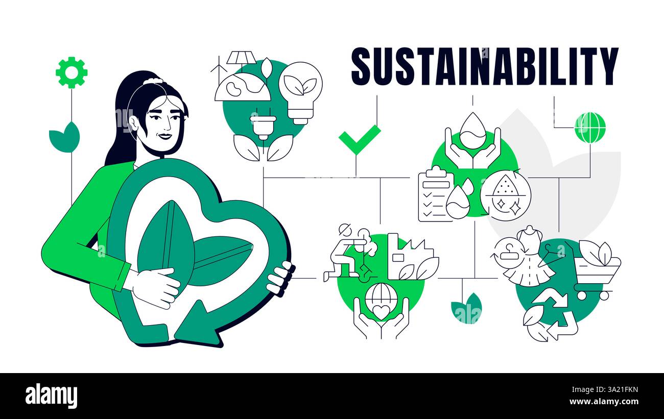 Sustainability concept illustration Stock Vector Image & Art - Alamy