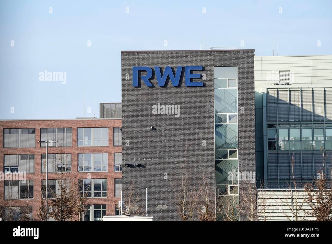 The headquarters of German multinational energy company RWE AG is seen ...