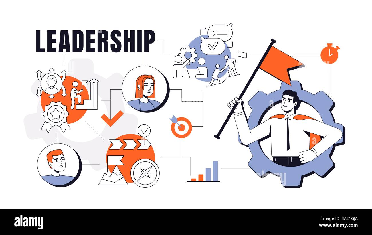 Leadership concept illustration Stock Vector Image & Art - Alamy