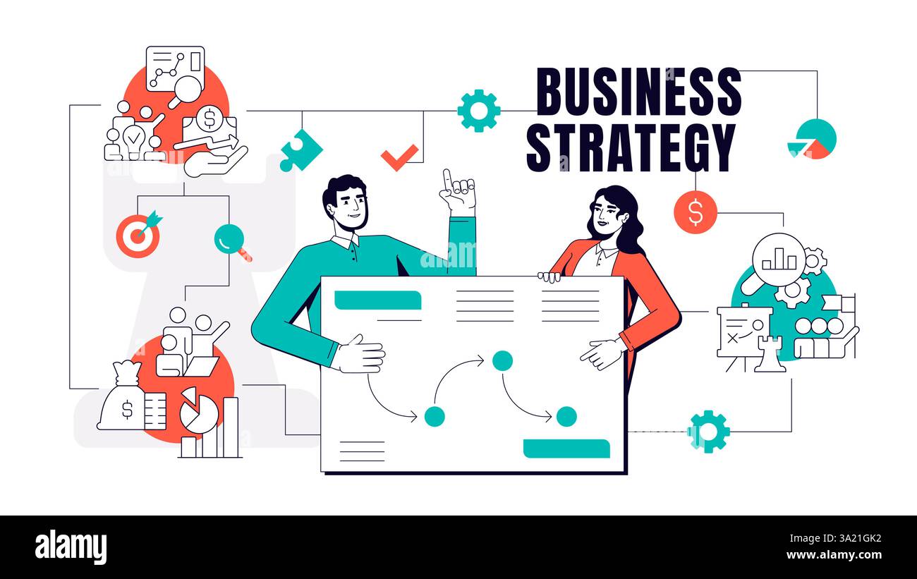 Business strategy concept illustration Stock Vector Image & Art - Alamy