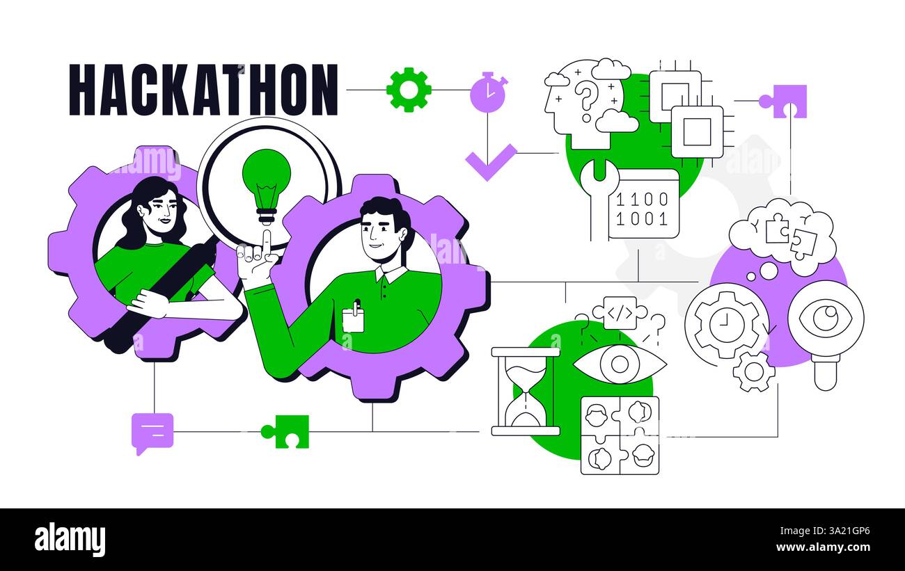 Hackathon concept illustration Stock Vector Image & Art - Alamy