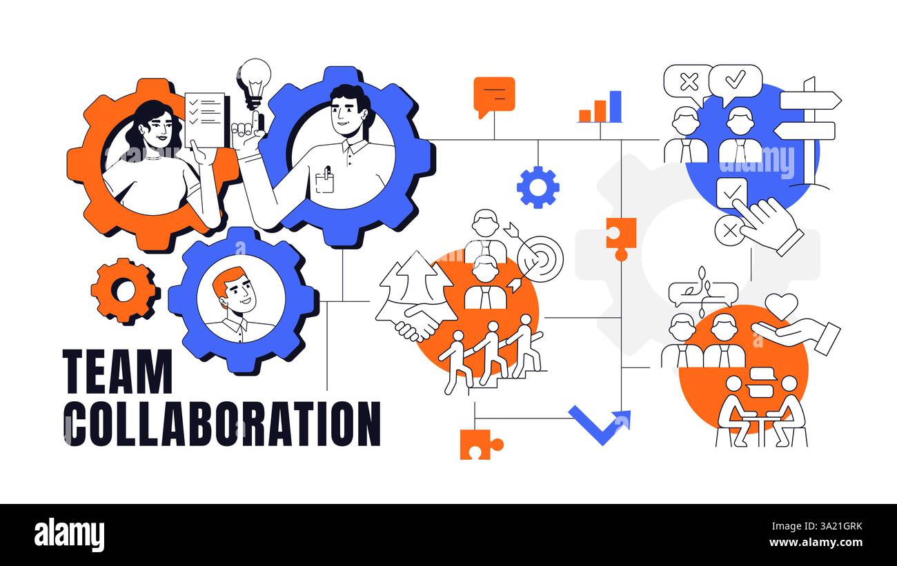 Team collaboration concept illustration Stock Vector Image & Art - Alamy