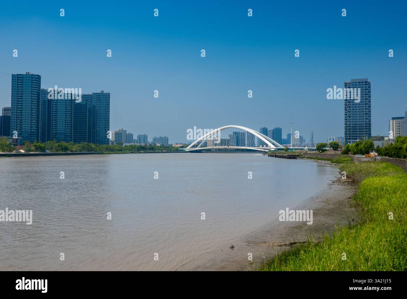 XinDian Bridge, Ningbo, China Stock Photo - Alamy