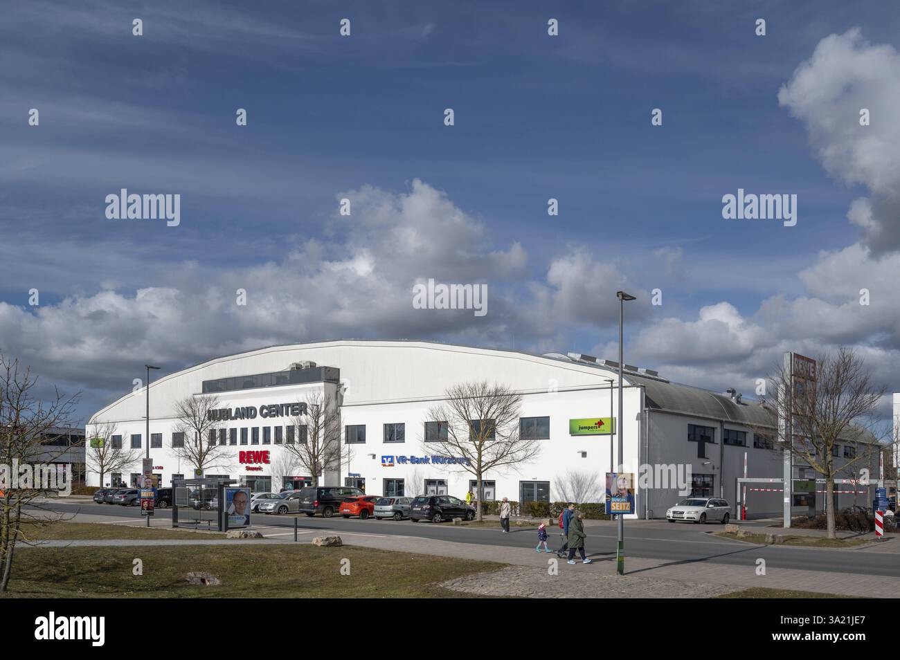 Shopping centre in the new Hubland residential area, built on the site ...