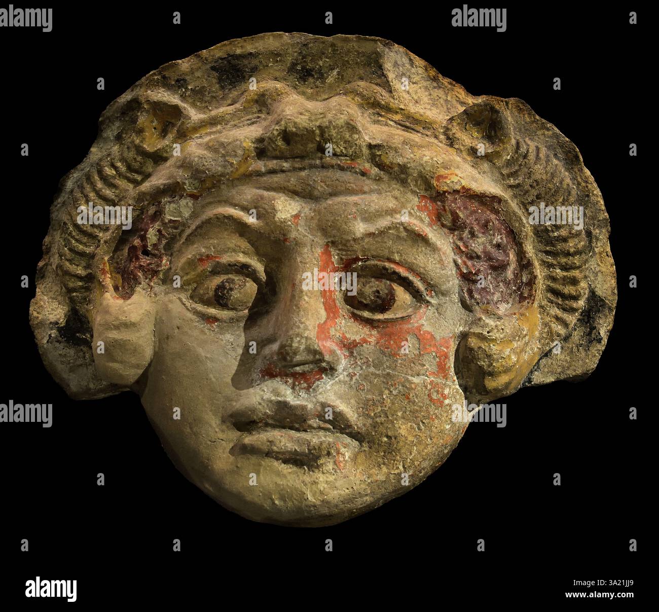 Gorgoneion from an Antefix in Tarentum, 4th century B.C. 19.5 × 22 cm ...