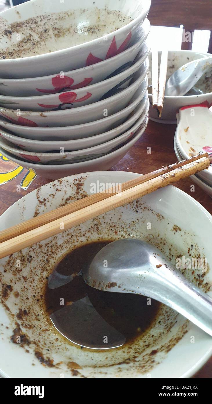 Braised beef clear noodle with meat balls soup stew (Ekaehla meat) with ...