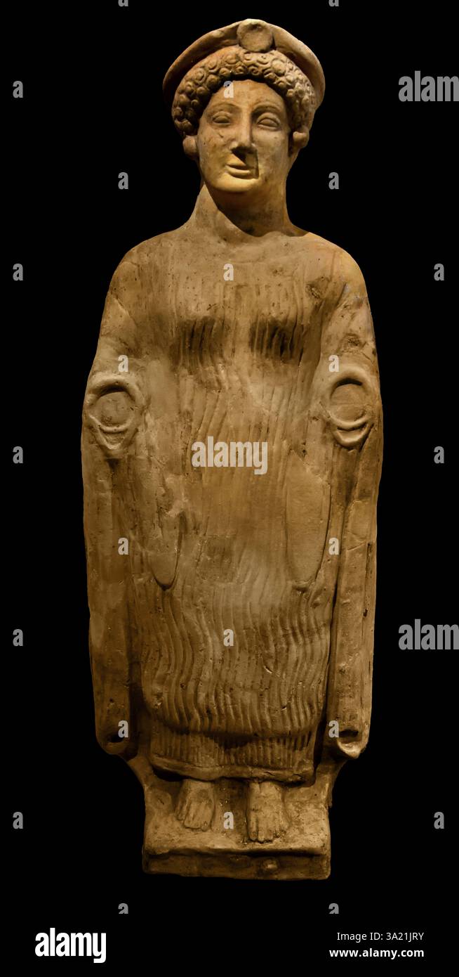 Seated Goddess, 490-460 Bc Terracotta Votives from Medma, Greek culture ...