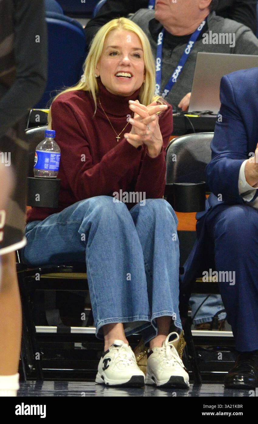 WASHINGTON, D.C. - MARCH 10: US Attorney General Pam Bondi watches with ...