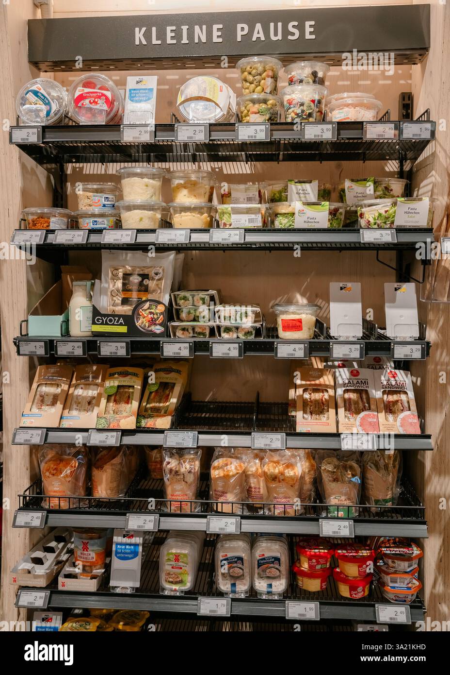Bad Hersfeld, Germany, 03.02.25 department name signs in the store TEO ...