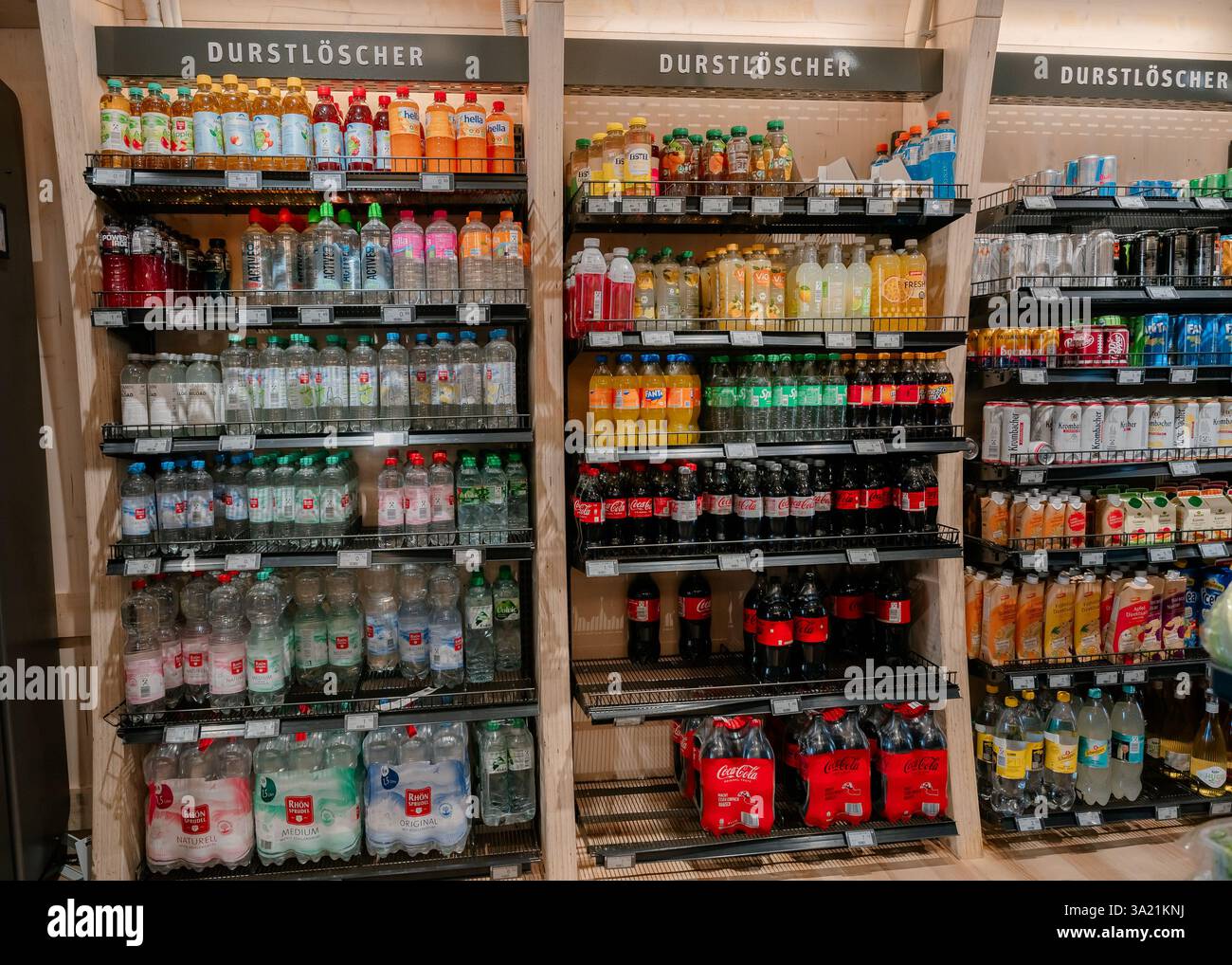 Bad Hersfeld, Germany, 03.02.25 signage of department names in the ...