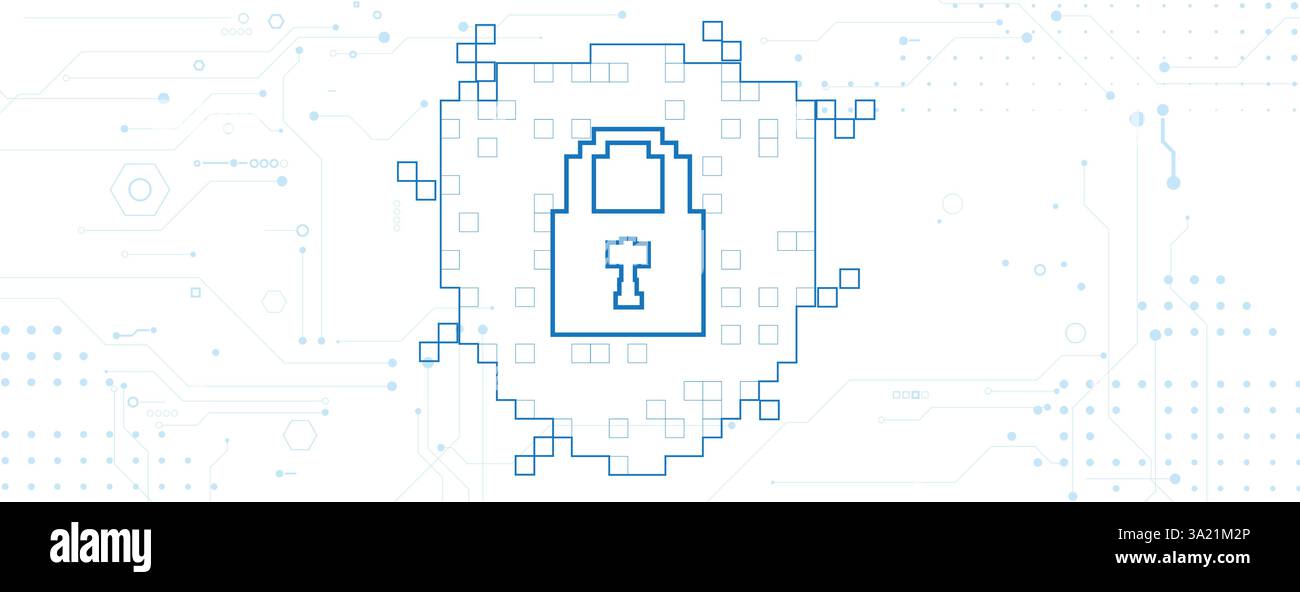 Digital technology cyber protection Cut Out Stock Images & Pictures - Alamy