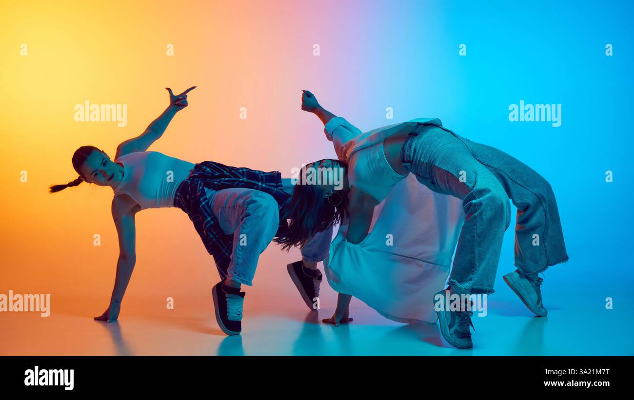 Dynamic female dancer performing hip hi-res stock photography and ...
