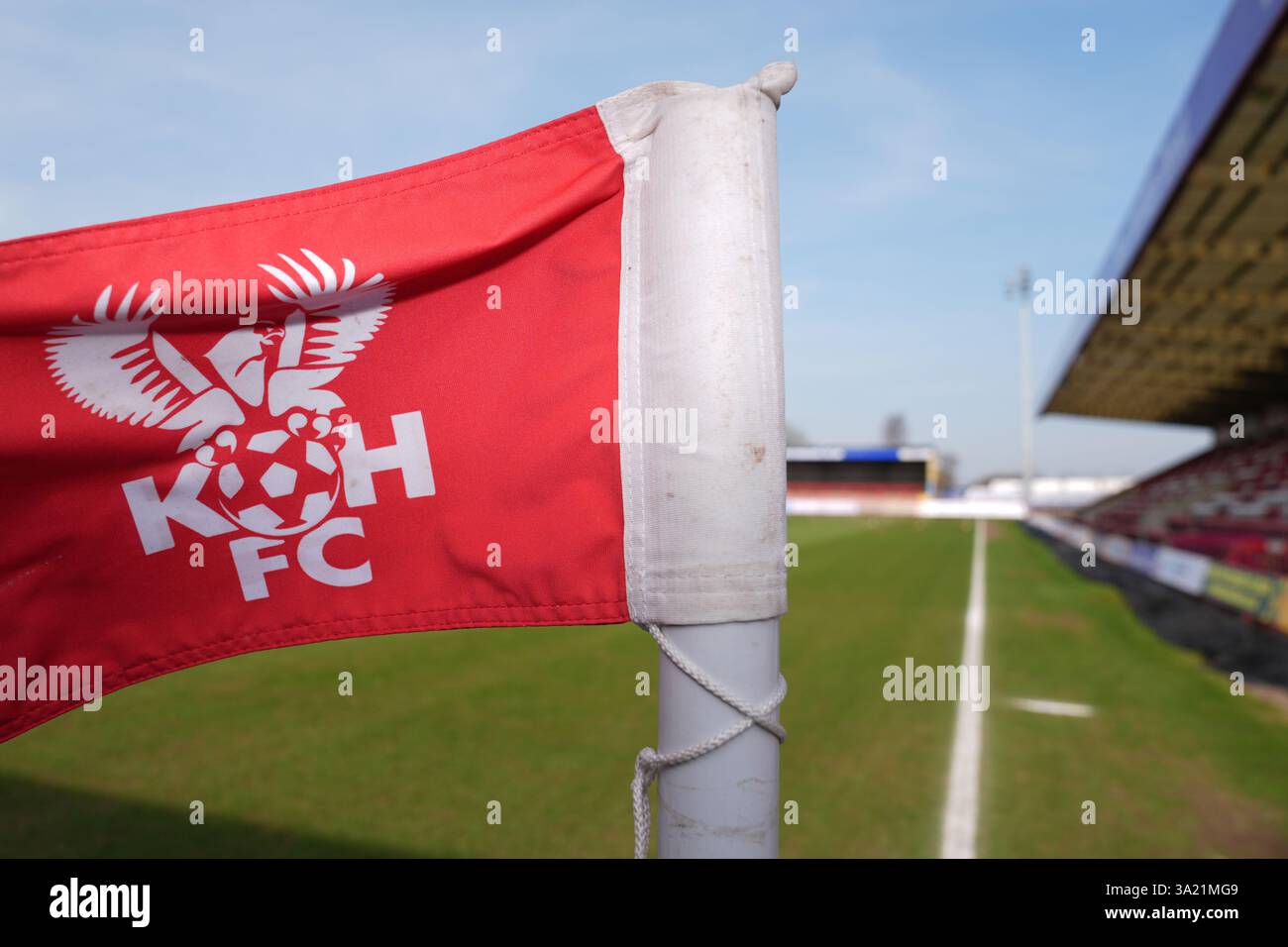 General view of a corner flag before the Vanarama National League match ...