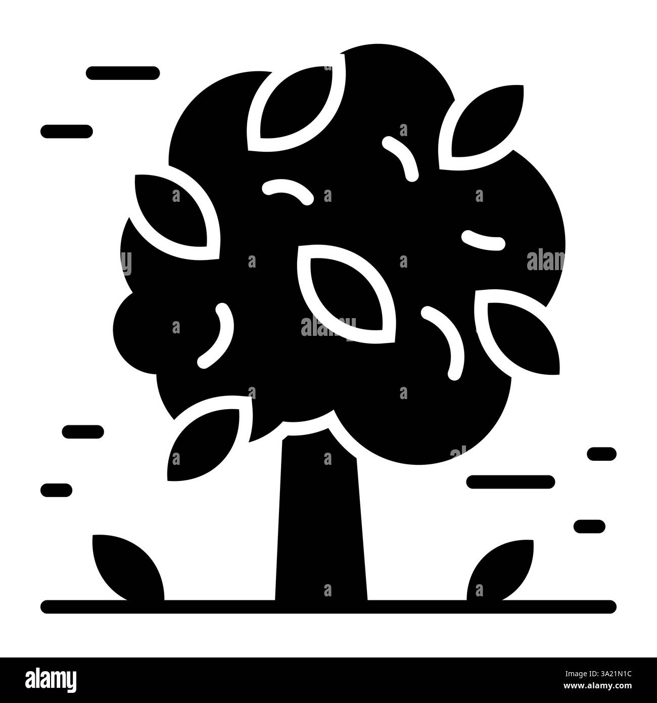 Tree, plant, leaf icon in modern style for website mobile logo app UI ...