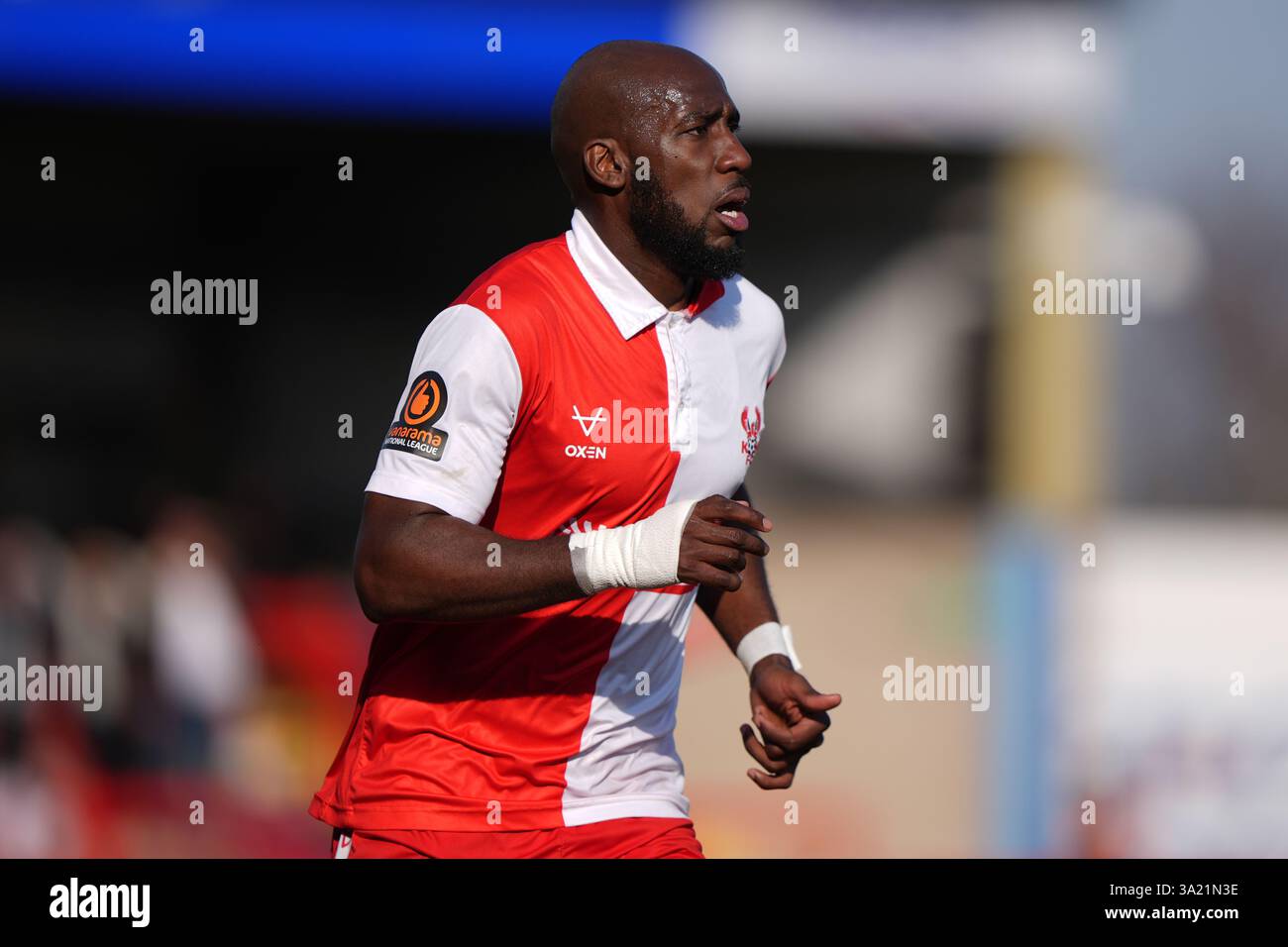 Kidderminster Harriers' Amari Morgan-Smith during the Vanarama National ...