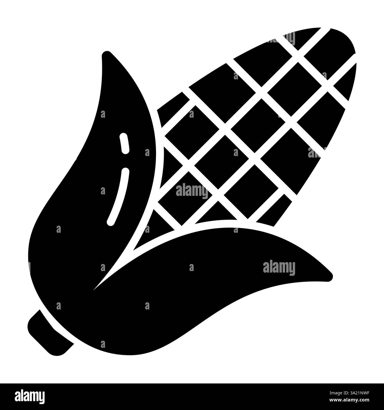 Corn, vegetable, popcorn icon in modern style for website mobile logo ...