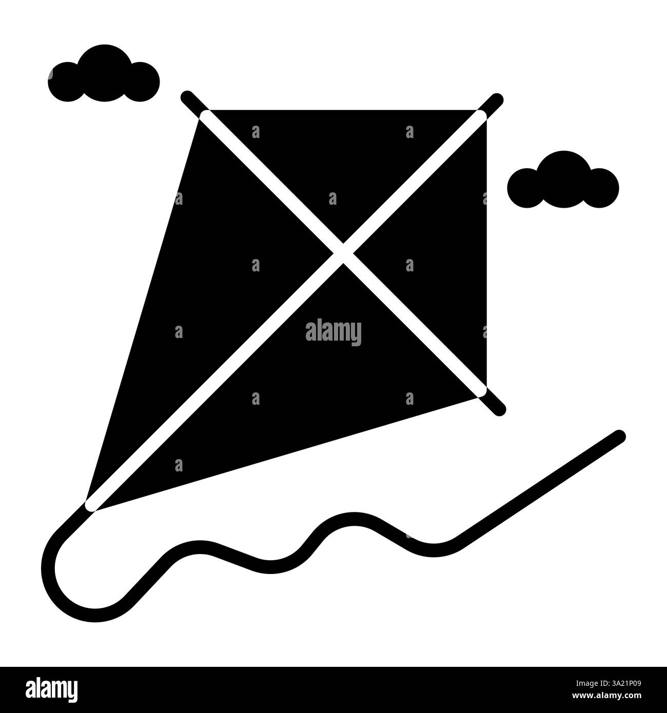 Kite, flying, festival icon in modern style for website mobile logo app ...