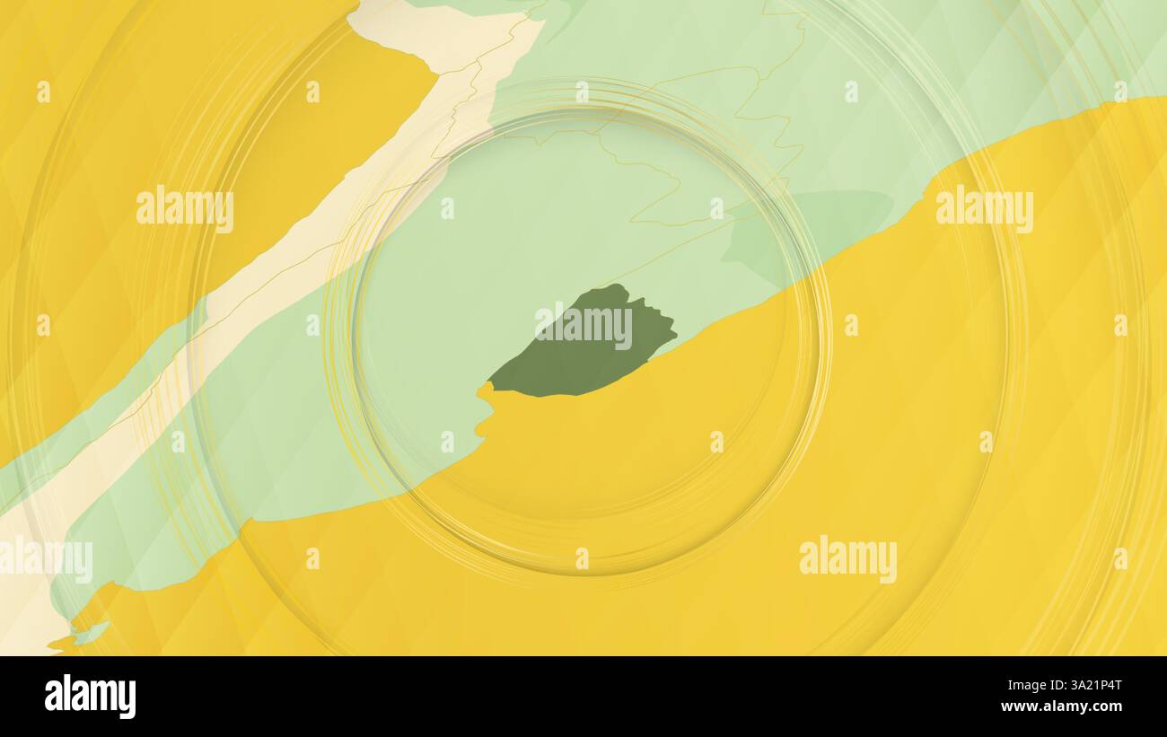 Abstract Map of Uruguay and Surrounding Regions with Circular Patterns. Vibrant Abstract Map ...