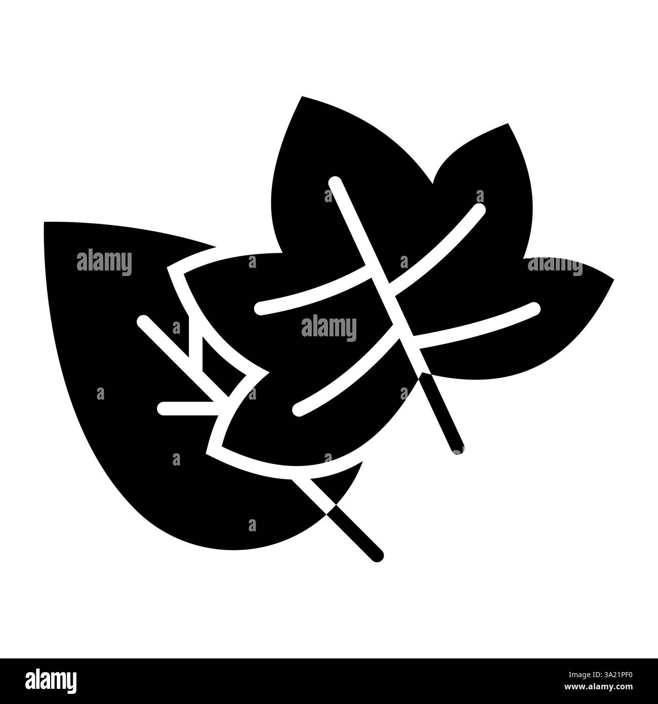 leaves, autumn, nature, icon in modern style for website mobile logo ...