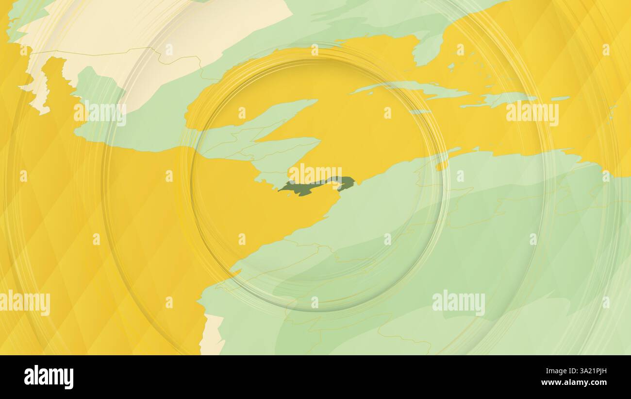 Abstract Map of Panama and Surrounding Regions with Circular Patterns. Vibrant Abstract Map ...