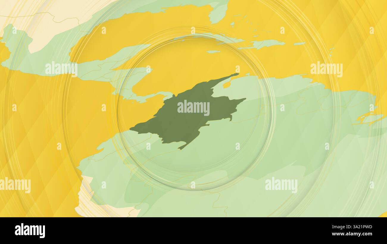Abstract Map of Colombia and Surrounding Regions with Circular Patterns ...