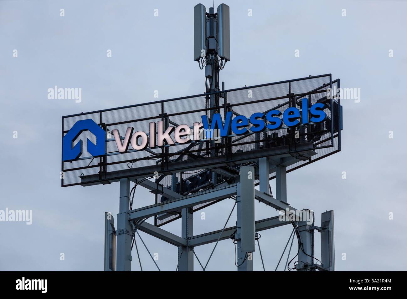 VolkerWessels telecom company logo sign Stock Photo - Alamy