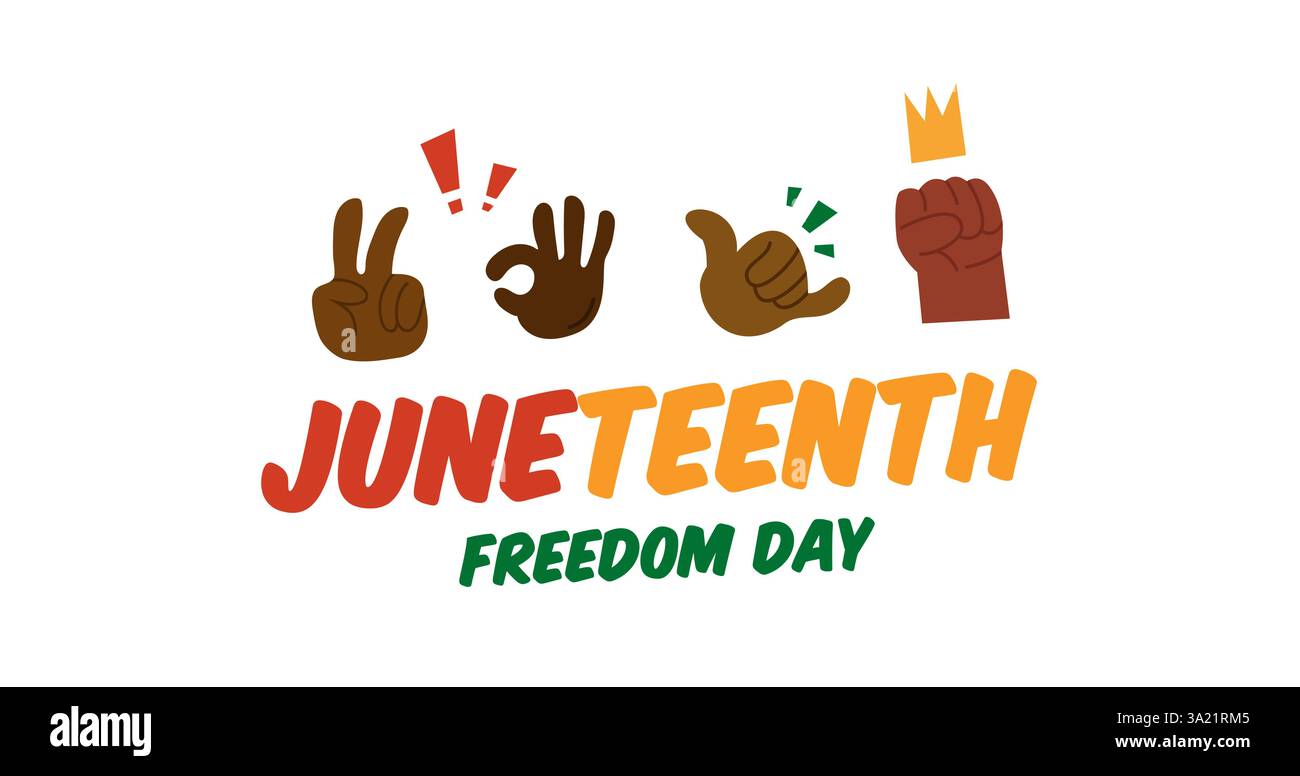 Juneteenth freedom day. A celebration of American history, African ...