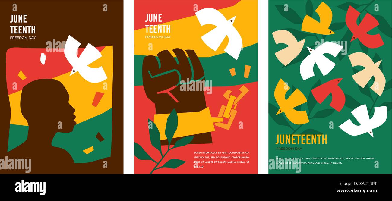 Juneteenth freedom day. A celebration of American history, African ...