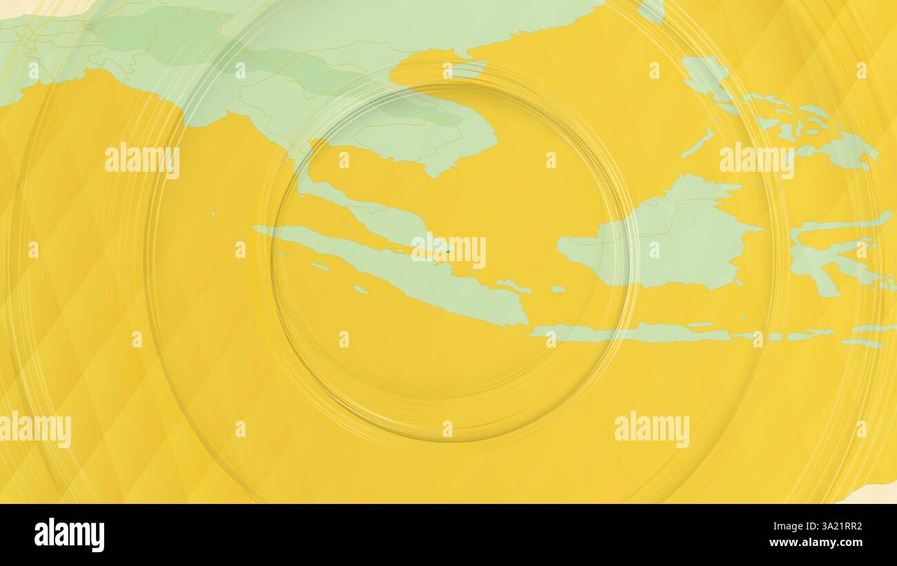 Abstract Map of Singapore and Surrounding Regions with Circular Patterns. Vibrant Abstract Map ...